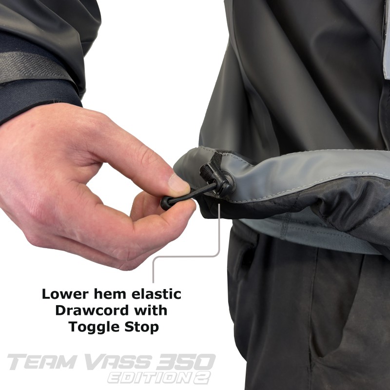 Team Vass 350 Winter Lined Waterproof Smock Edition 2 - Grey/Black